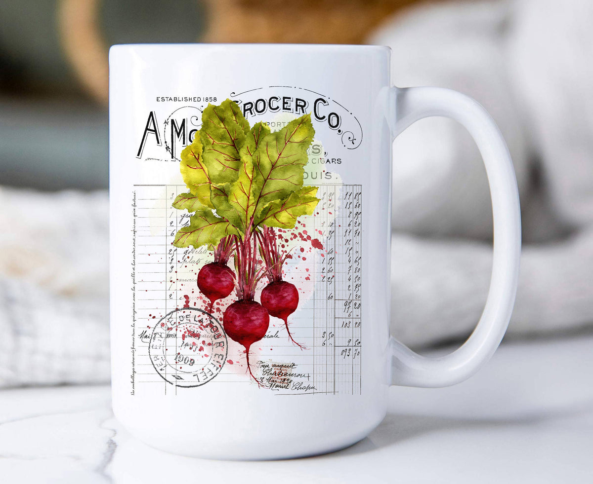 Vintage Farmhouse Beets Root Vegetables Coffee Mug — Avery Lane Gifts