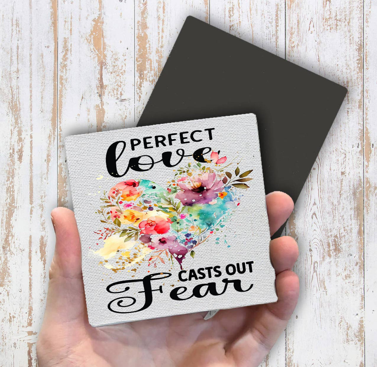 Perfect Love Cast Out Fear Spiritual Magnet Fridge — Avery Lane Gifts