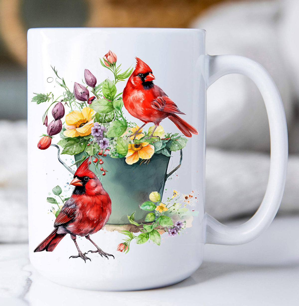 Red Cardinal Birds Coffee Mug — Avery Lane Gifts