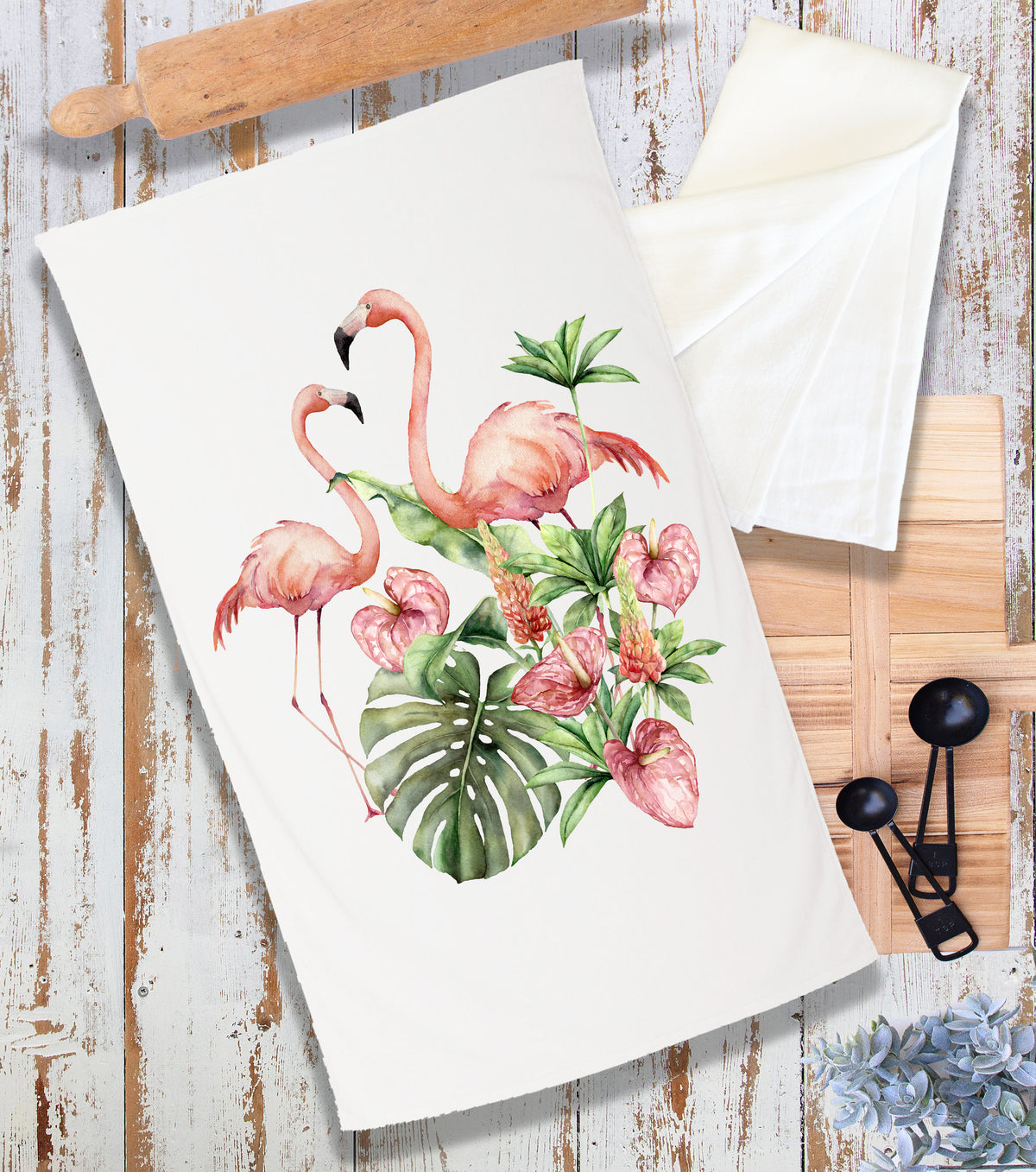 Pink Flamingo Tropical Terry Towel — Avery Lane Gifts